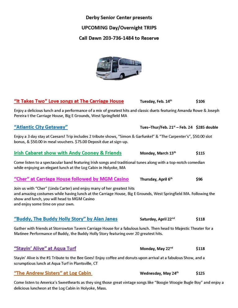 City of Derby, ConnecticutTrips